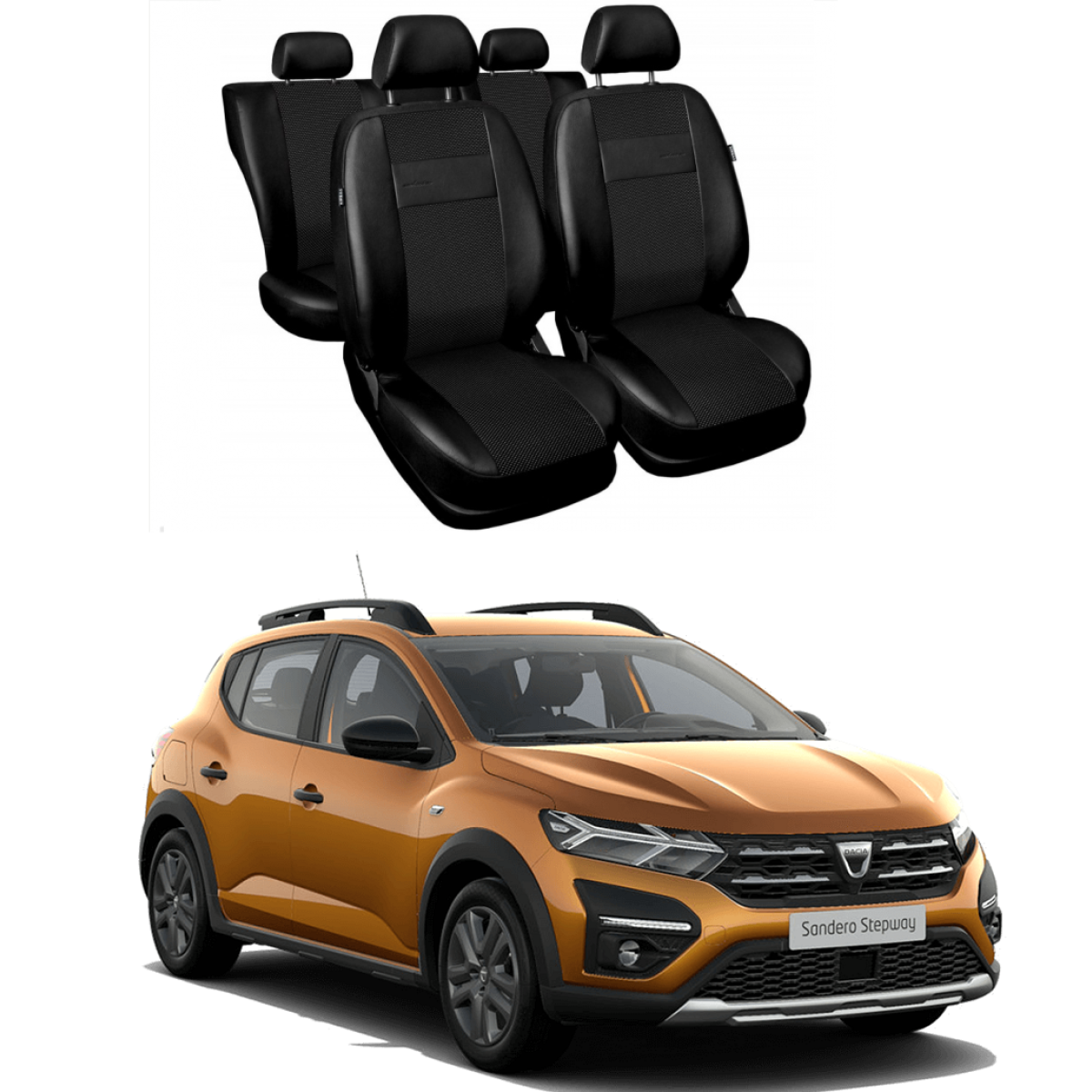 Huse Scaune Dedicate Dacia Sandero 2021 Premium Bancheta Fractionata ...