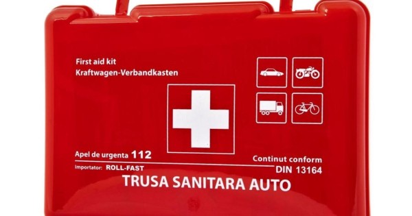 Trusă medicală auto de prim ajutor Valabilitare 5 ani ...