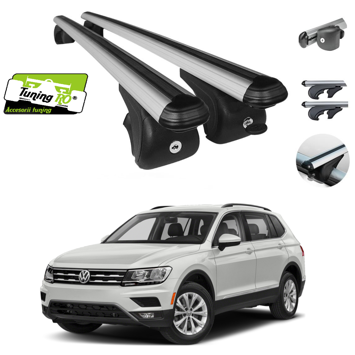 Bare Portbagaj Aero Vw Tiguan 2019 dedicate cu sistem antifurt ...