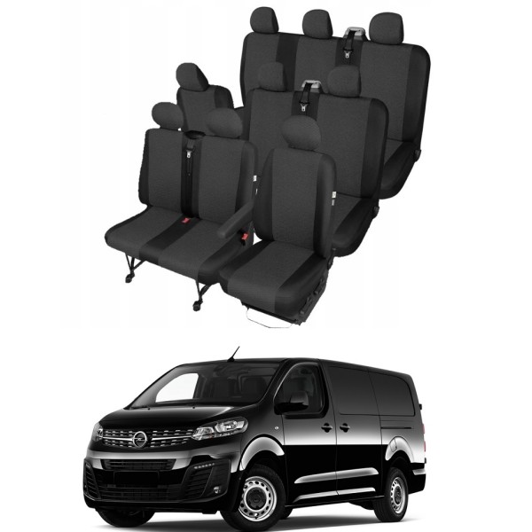 Huse Scaune 8+1 locuri (9 locuri) Opel Vivaro 2019-2020 (modelul nou)