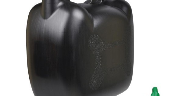 Canistra Combustibil diesel benzina 20 litri cu palnie culoare negru ...